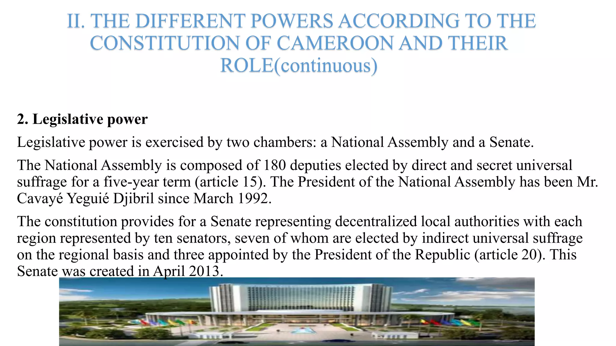 Administrative law of Cameroon | PPTX