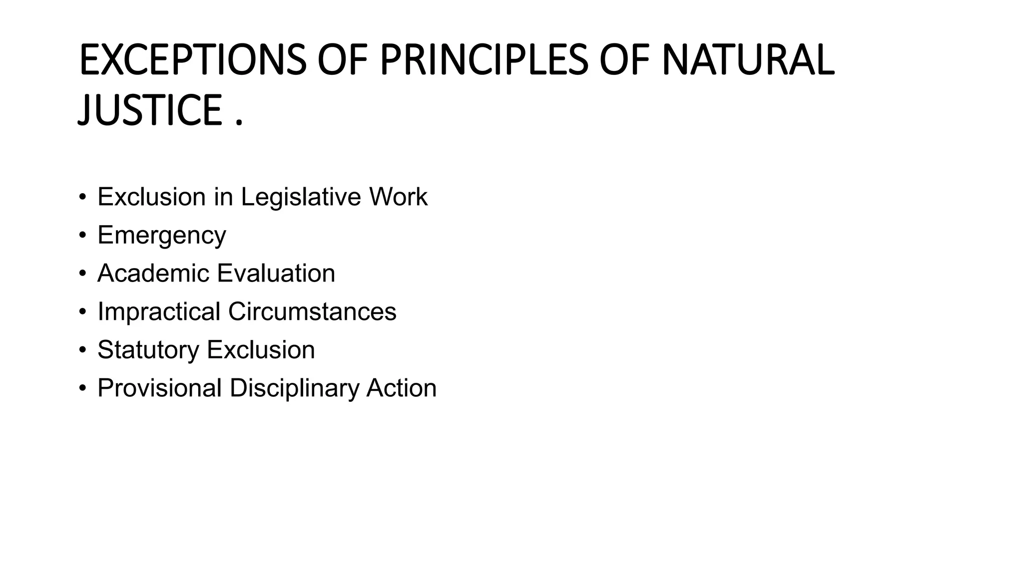 effects of non compliance of principle of justice | PPTX