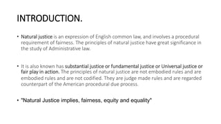 effects of non compliance of principle of justice | PPTX