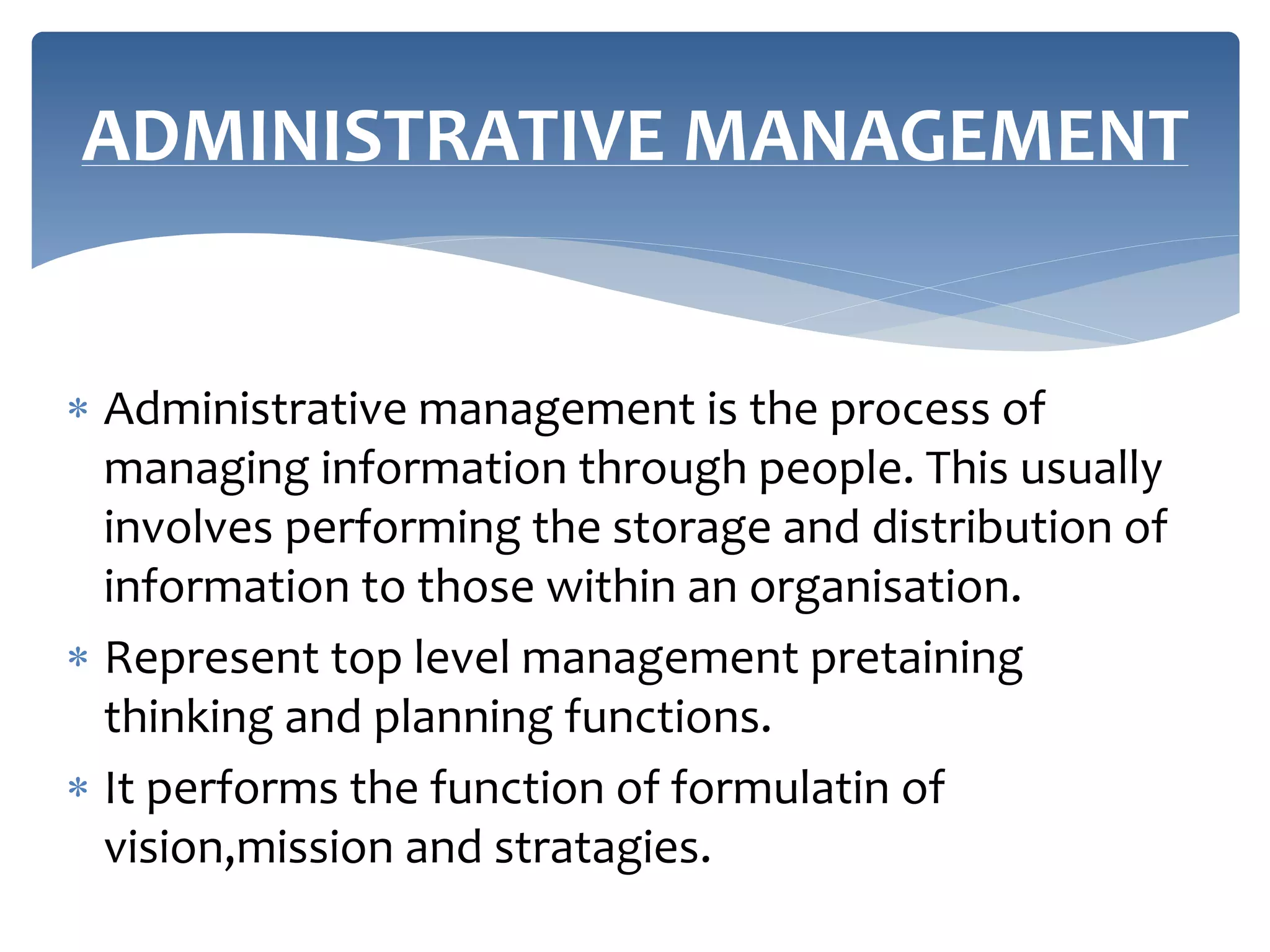 Administrative Management | PPTX