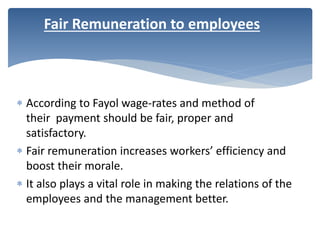 Fair Remuneration Of Employees