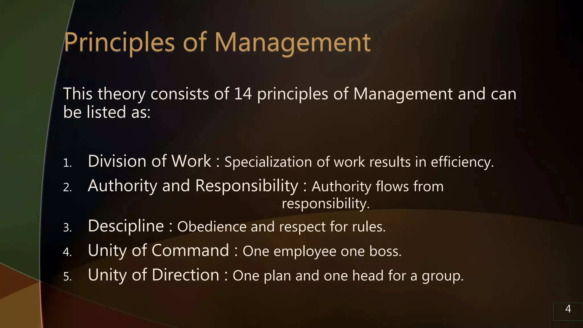 Presentation on Administrative management theory | PPTX