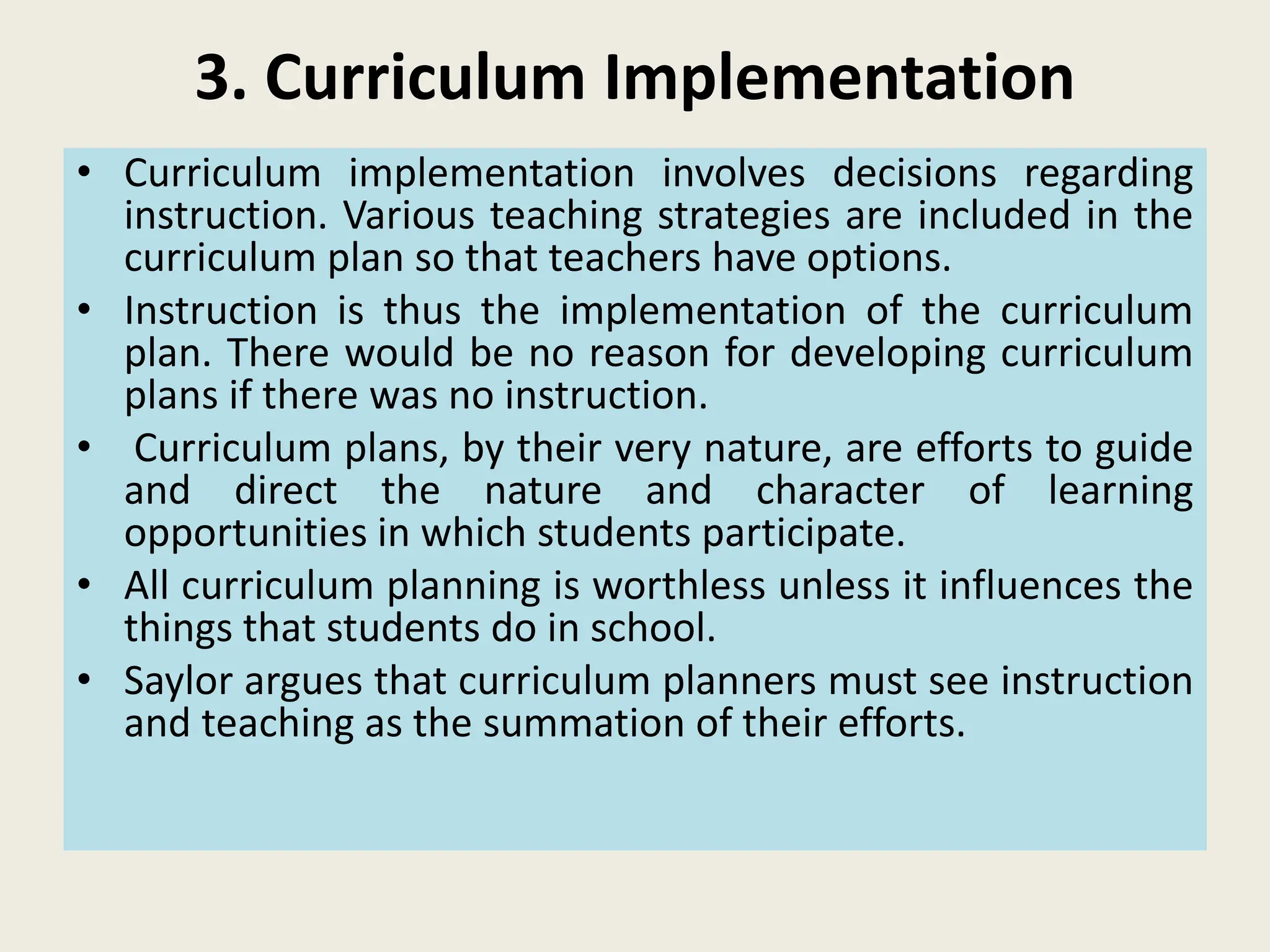 Administrative model (Saylor-Alexander-Lewis) Curriculum Development ...
