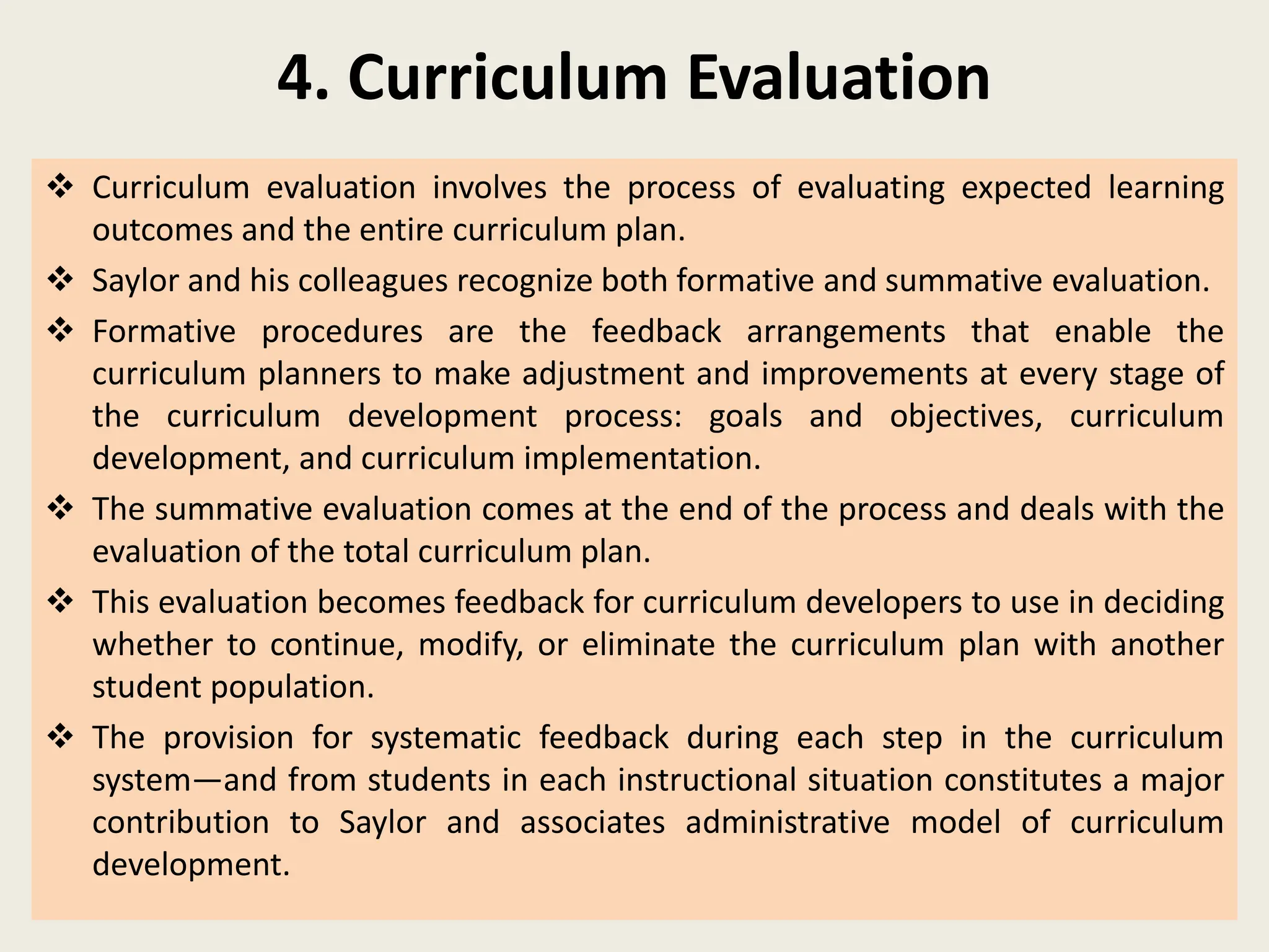 Administrative model (Saylor-Alexander-Lewis) Curriculum Development ...
