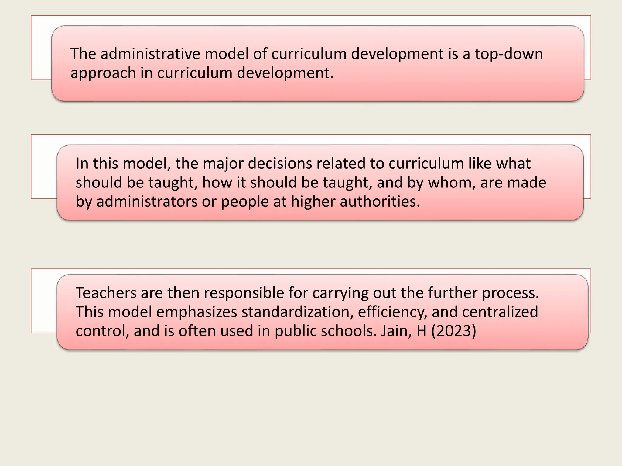 Administrative model (Saylor-Alexander-Lewis) Curriculum Development ...