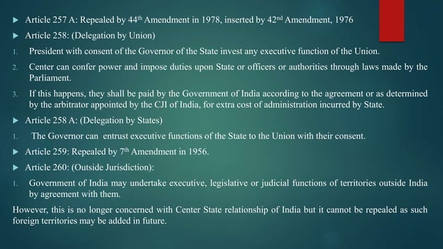 Administrative relationship between centre and state | PPTX | Political ...