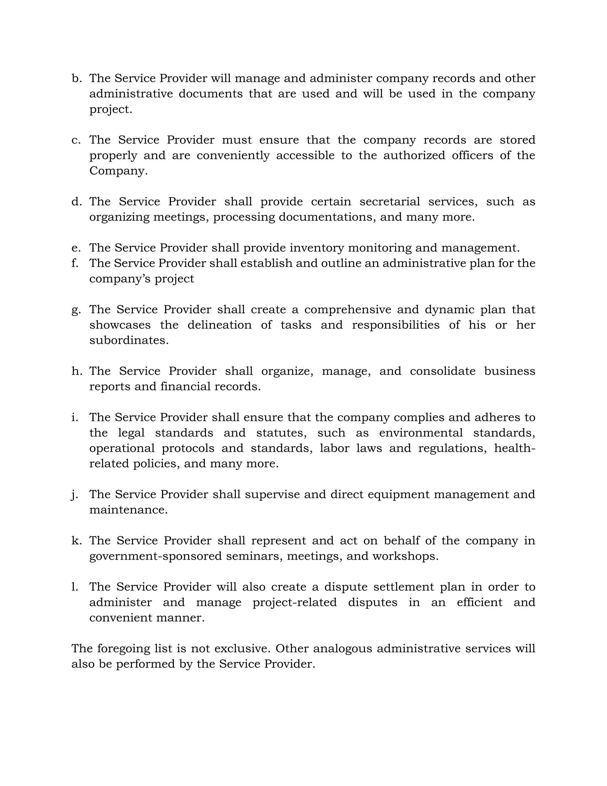 ADMINISTRATIVE SERVICES AGREEMENT | PDF