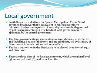 Administrative structure of south korea. | PPTX