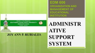 Administrative support system | PPT