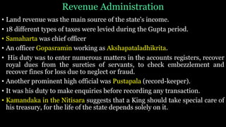 Administrative System of Gupta Dynasty | PDF