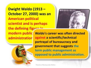 Administrative theory as political theory | PPTX