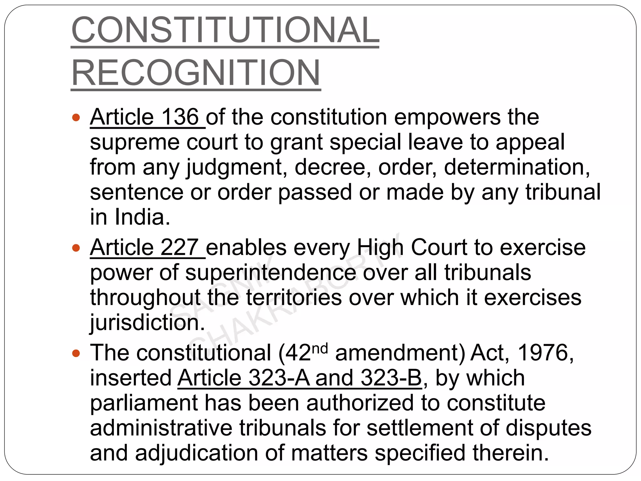 Administrative Tribunals | PPTX