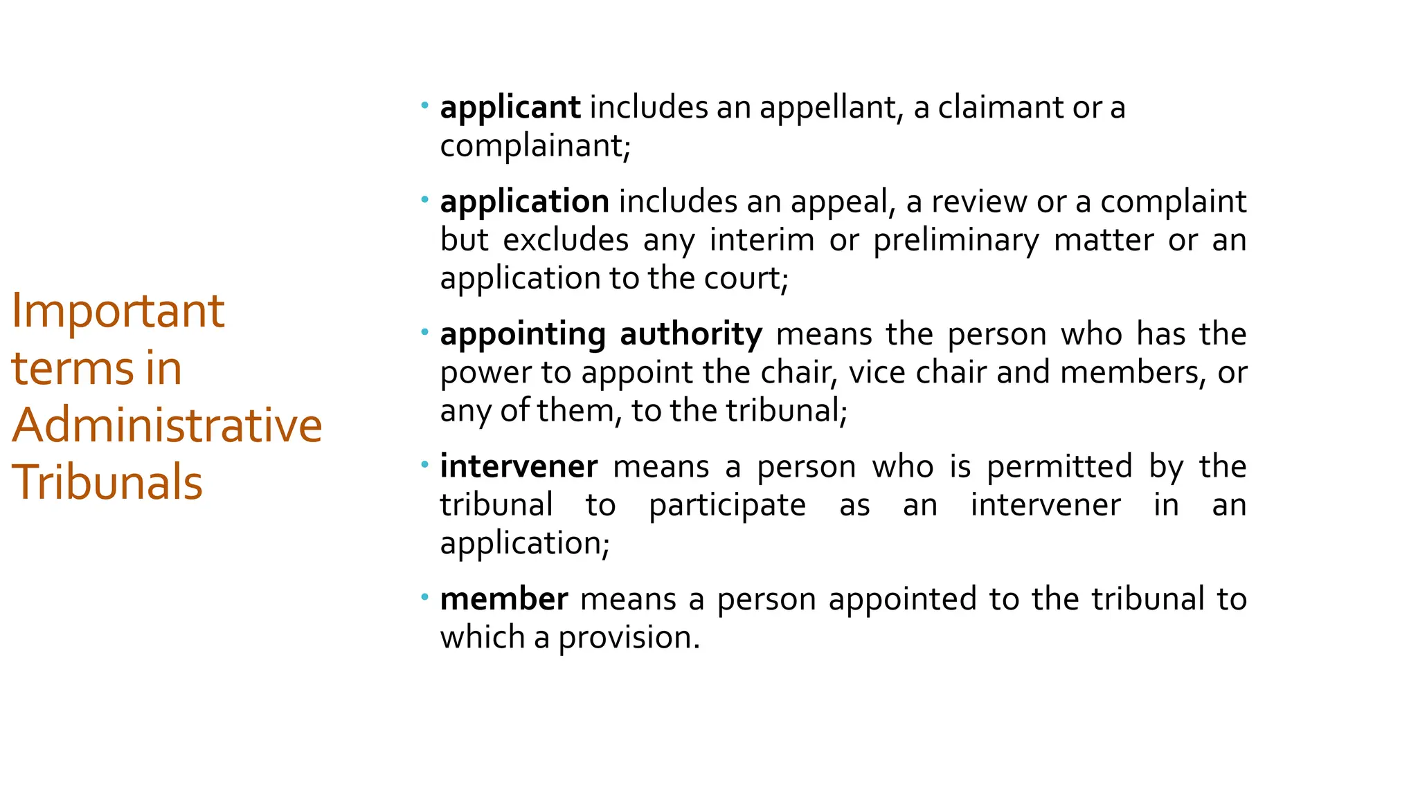 Administrative Tribunals, Administrative Law | PPTX