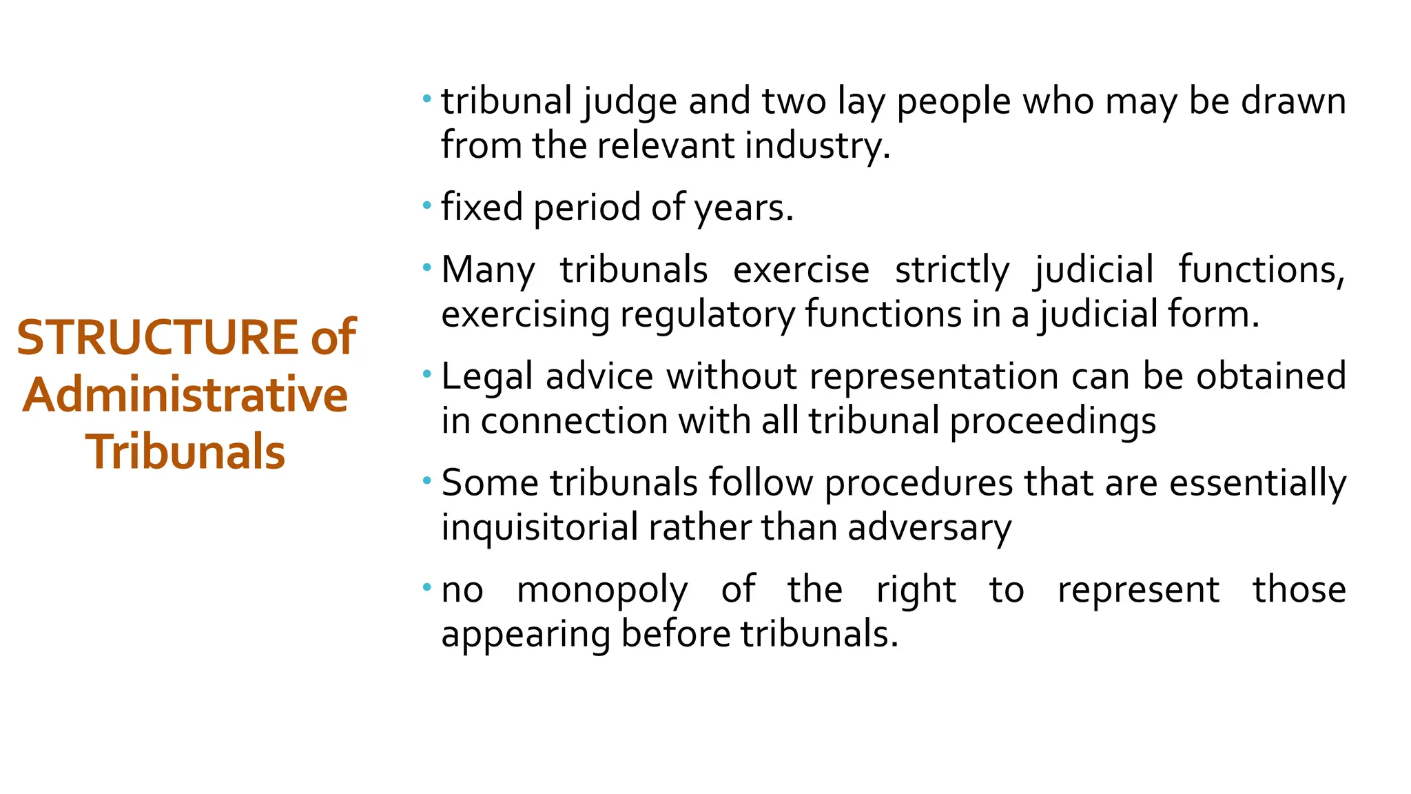 Administrative Tribunals, Administrative Law | PPTX