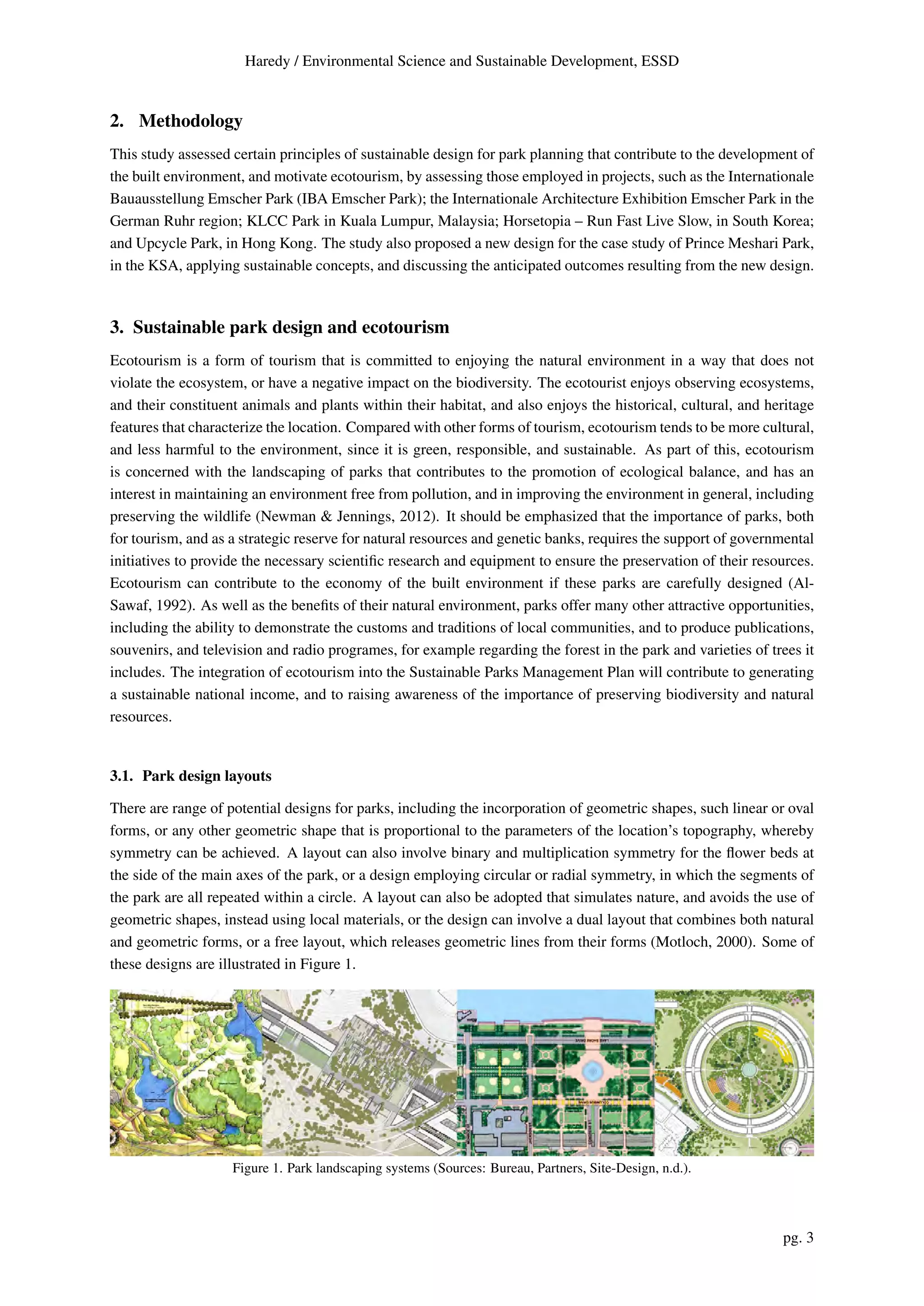 Sustainable Park Landscaping as an Approach for theDevelopment of the ...