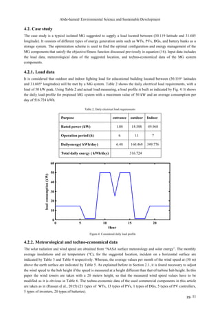 Optimal Sizing and Design of Isolated Micro-Grid systems | PDF