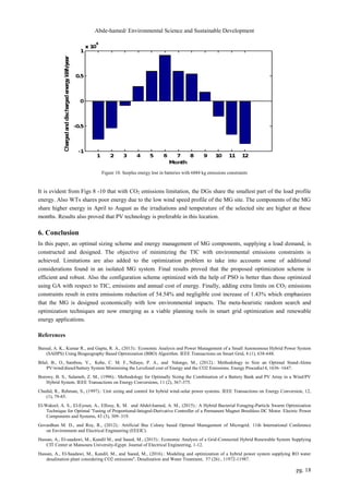Optimal Sizing and Design of Isolated Micro-Grid systems | PDF