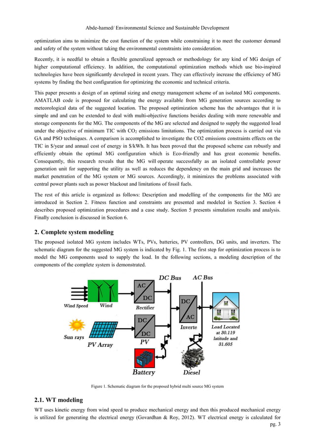 Optimal Sizing And Design Of Isolated Micro Grid Systems Pdf