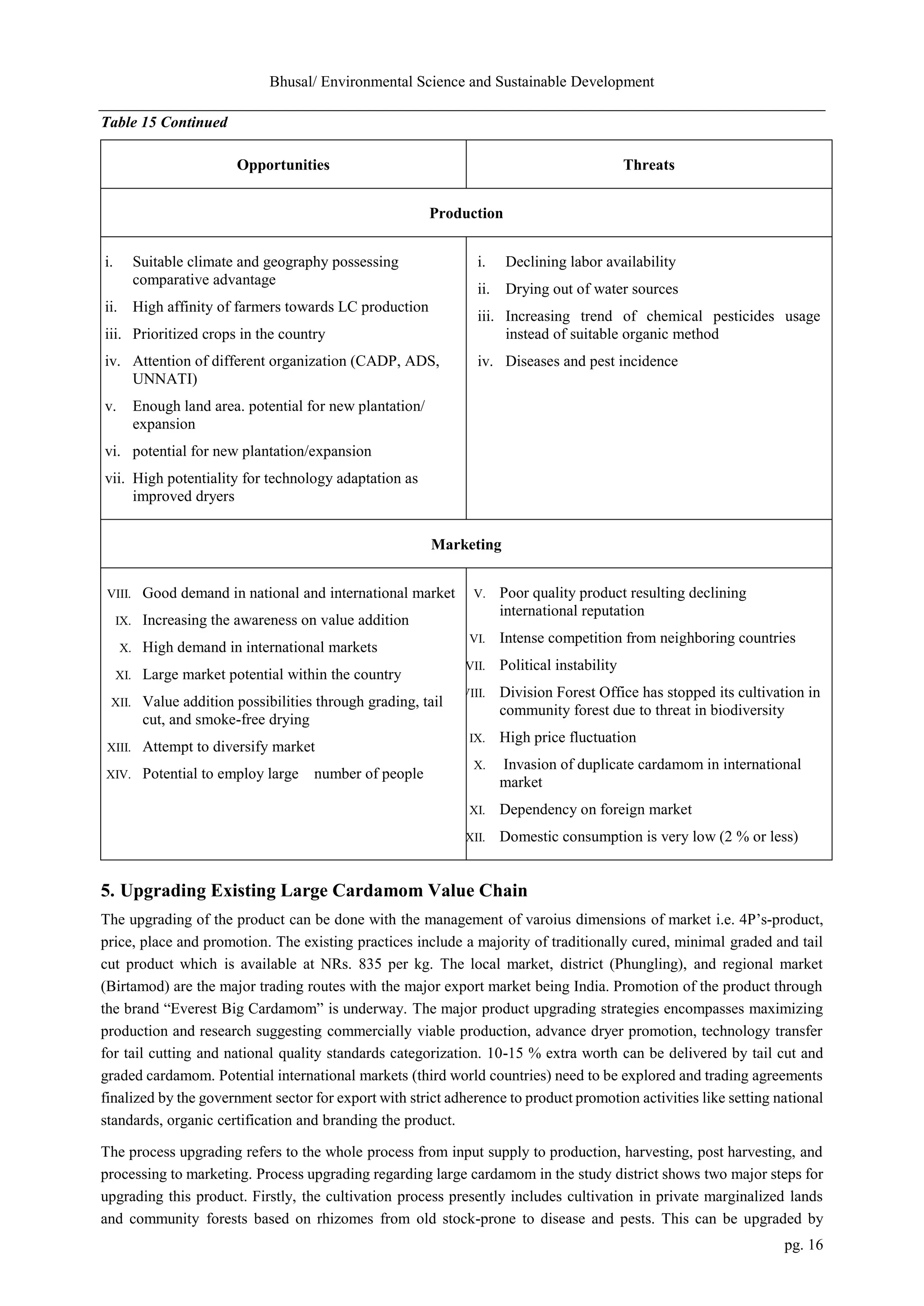 Value Chain Analysis of Large Cardamom in Taplejung District of Nepal | PDF | Agriculture ...