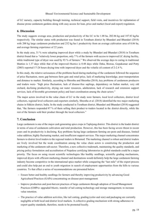 Value Chain Analysis of Large Cardamom in Taplejung District of Nepal ...