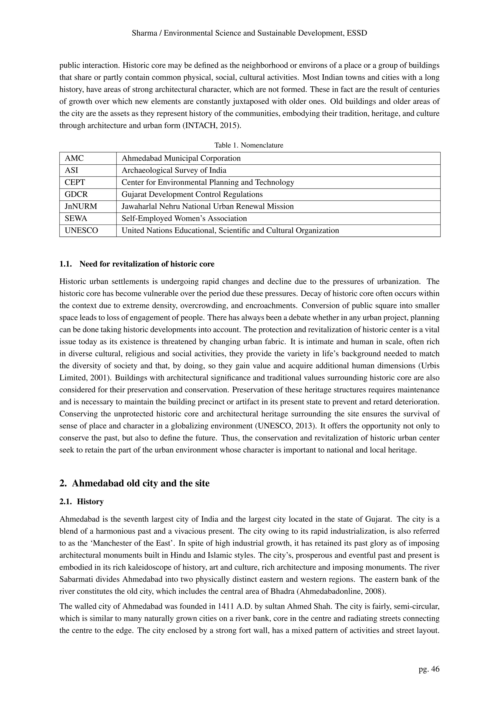 Revitalization Strategy for Historic Core of Ahmedabad | PDF