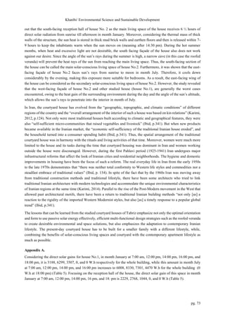 Typology and Solar Gain Analysis: Vernacular Courtyard Houses of Tabriz ...