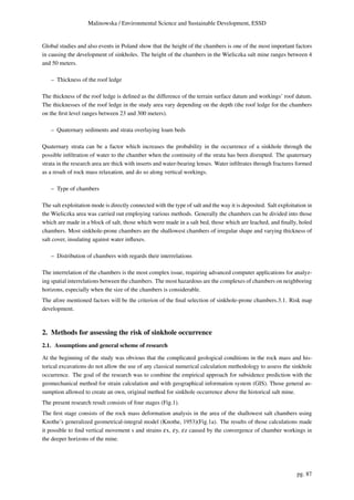 The Sinkhole Occurrence Risk Mitigation in Urban Areas for the Historic ...