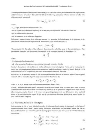 The Sinkhole Occurrence Risk Mitigation in Urban Areas for the Historic Salt Mine | PDF