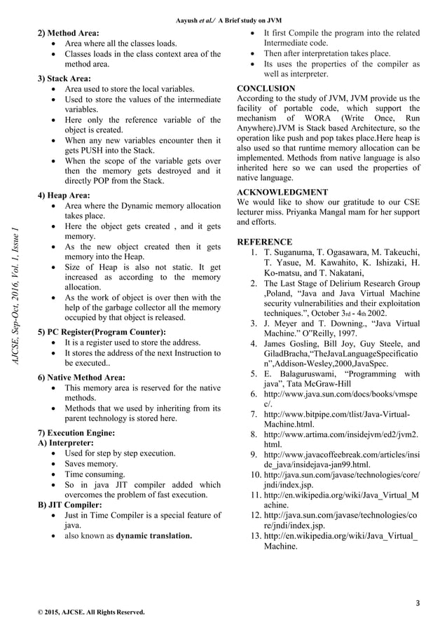 A Brief study on JVM A Brief study on JVM | PDF
