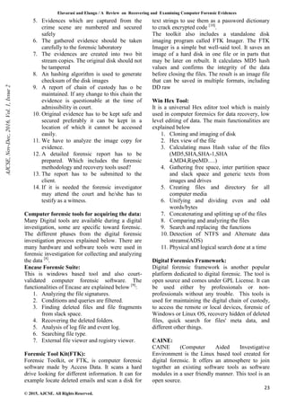 A Review on Recovering and Examining Computer Forensic Evidences | PDF