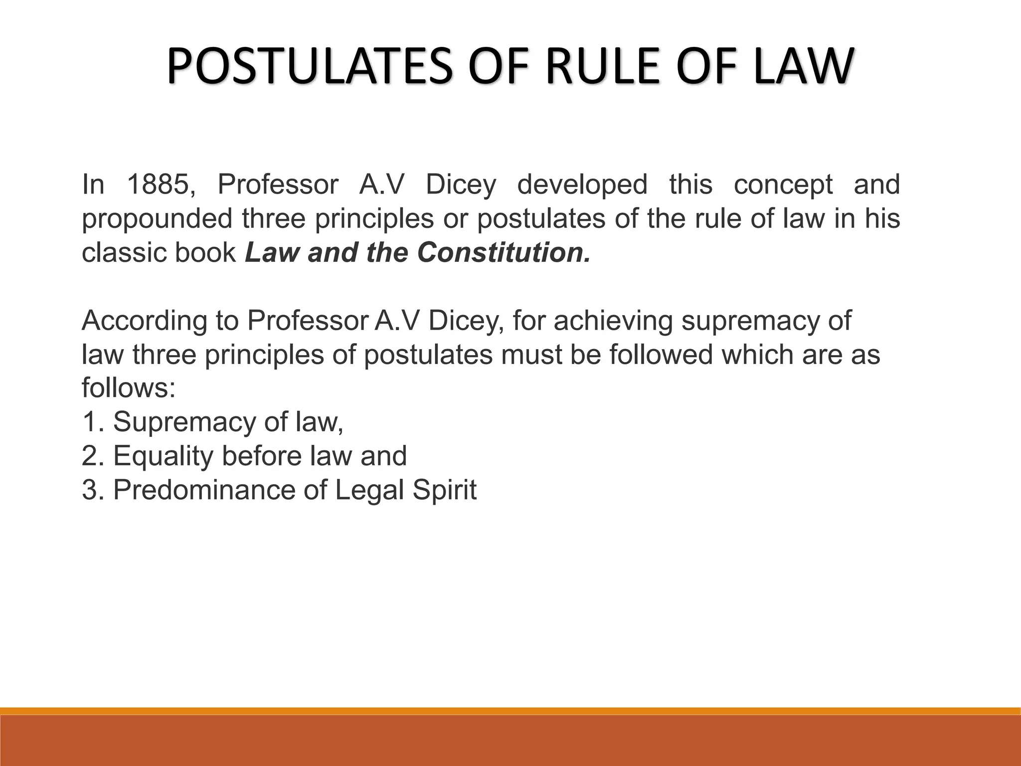 Admin law- rule of law | PPTX