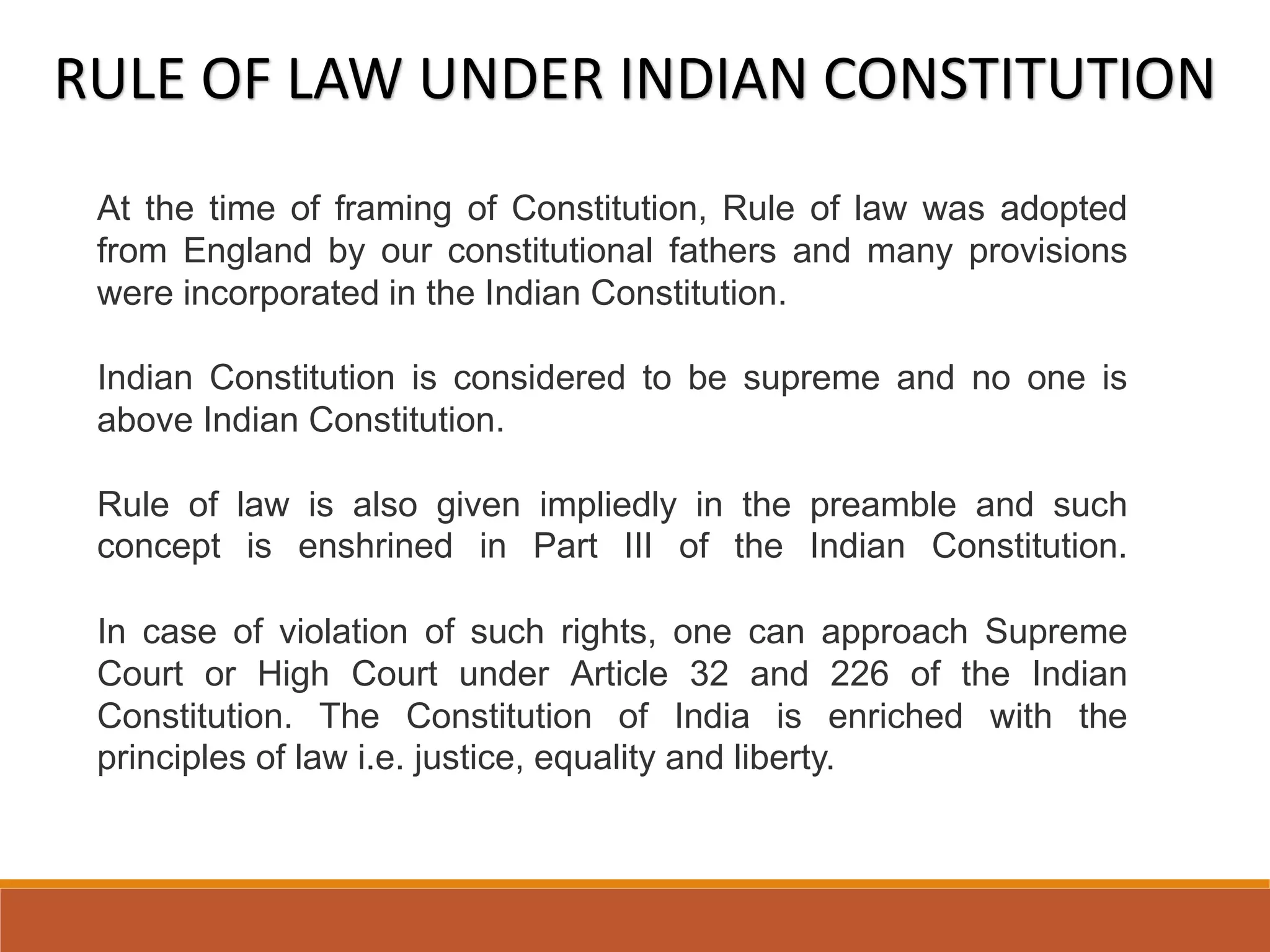 Admin law- rule of law | PPTX