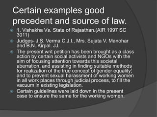 Precedent as a source of law | PPTX | Law