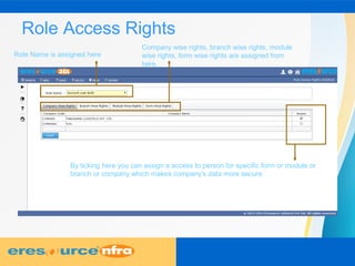 Admin Module eresource 3GL ERP(ERP for Transportation) | PPT