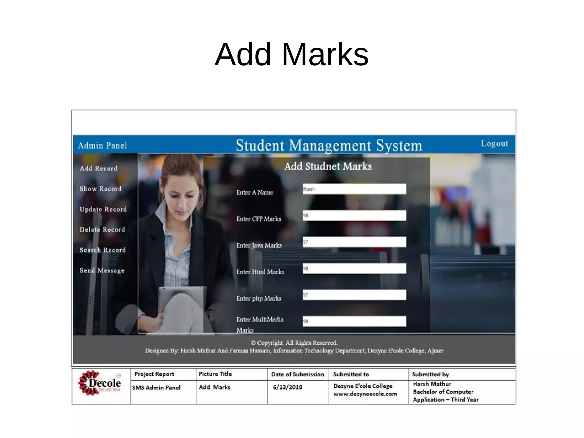Student Management System (SMS) | PDF