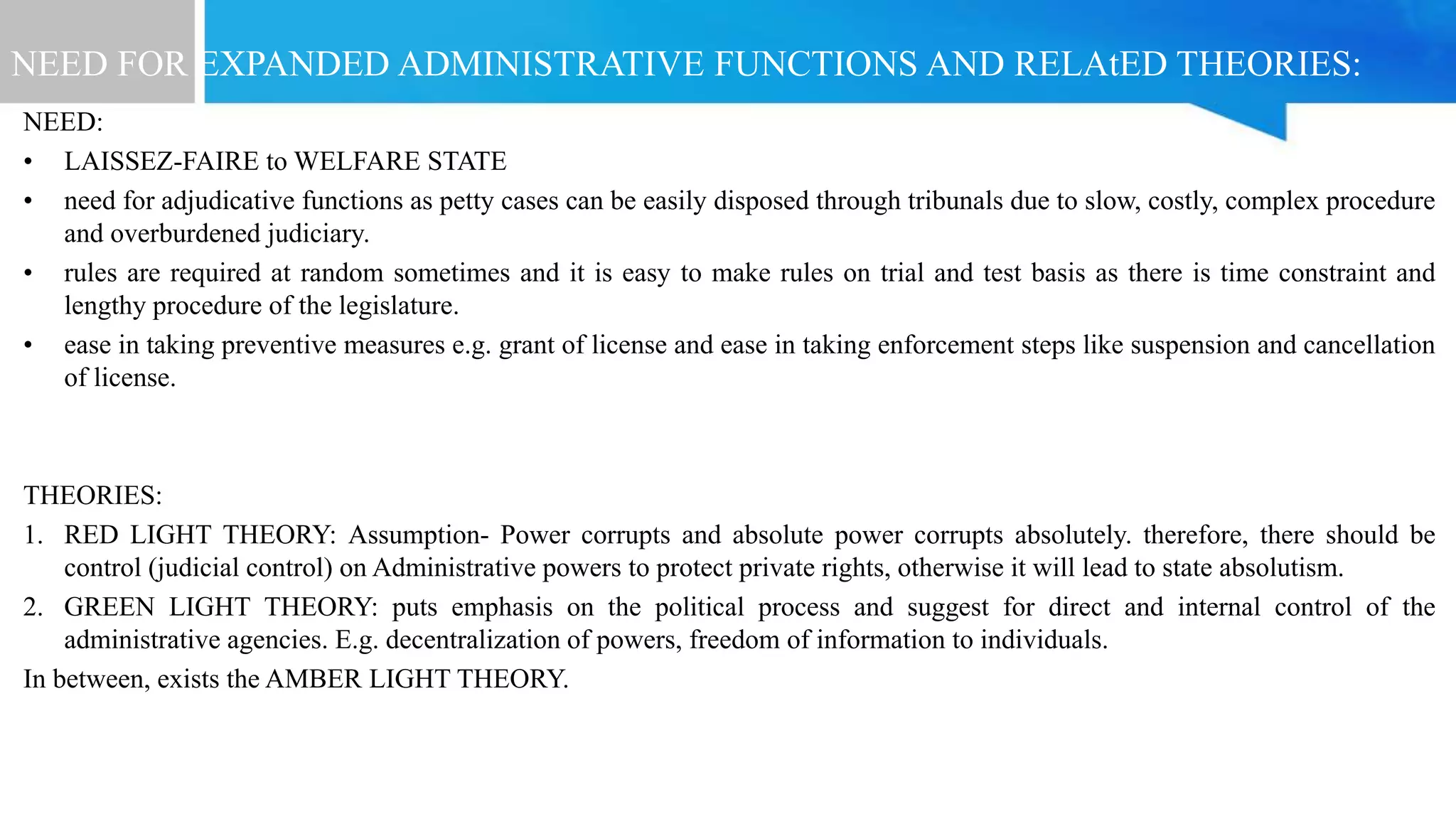 Concept of Administrative law | PPTX