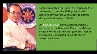 Fidel V. Ramos Admin Reforms Foreign Policy et al.ppsx