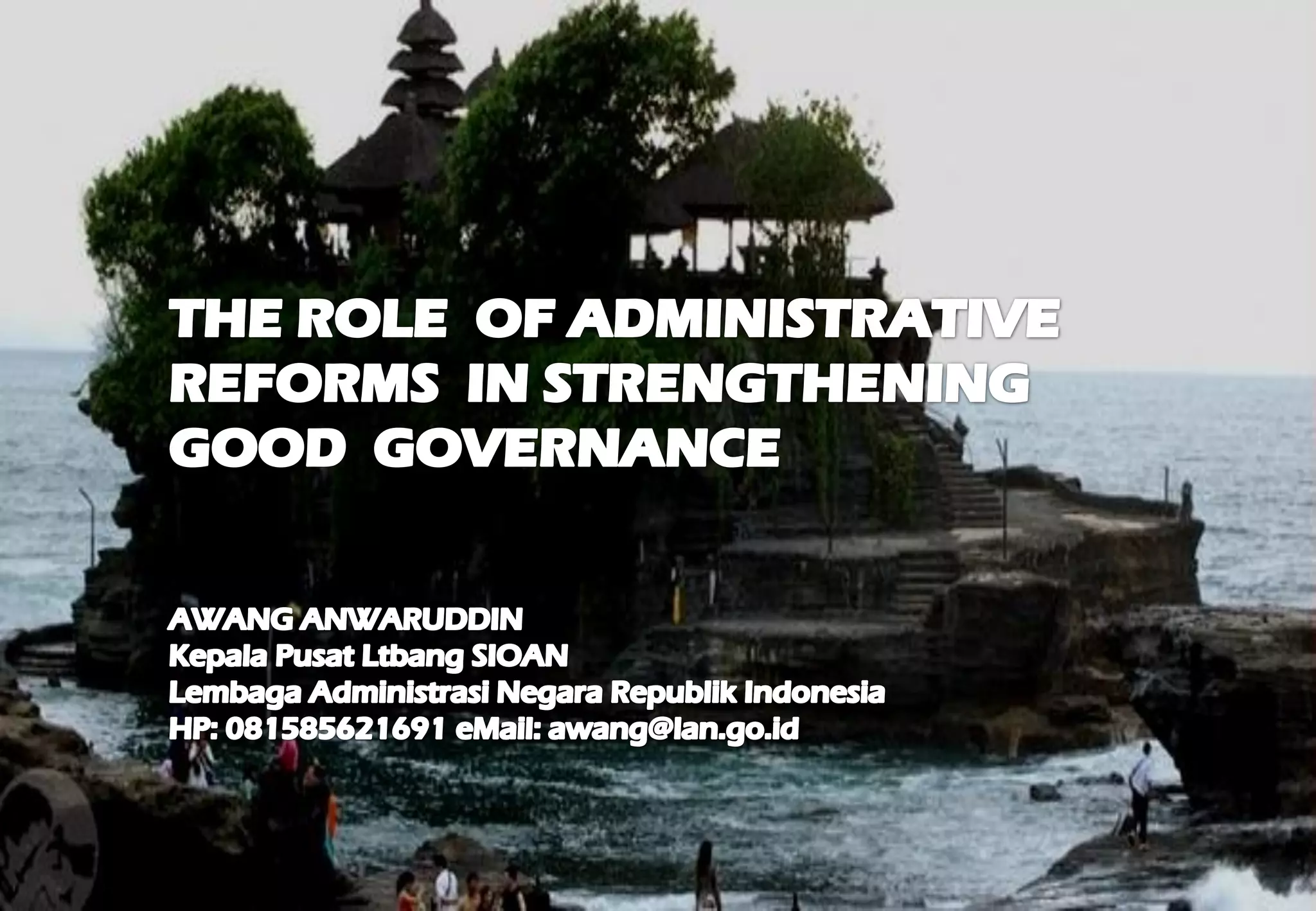 ADMINISTRATION REFORM IN INDONESIA | PDF