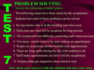 Admin rev 3 reception | PPT | Phone Services | Home Utilities