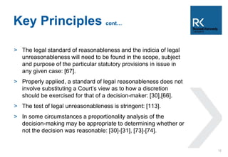 Adminstrative Law Update - Unreasonableness | PPTX
