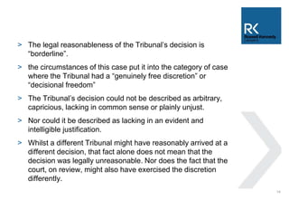 Adminstrative Law Update - Unreasonableness | PPTX