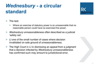 Adminstrative Law Update - Unreasonableness | PPTX