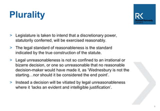 Adminstrative Law Update - Unreasonableness | PPTX