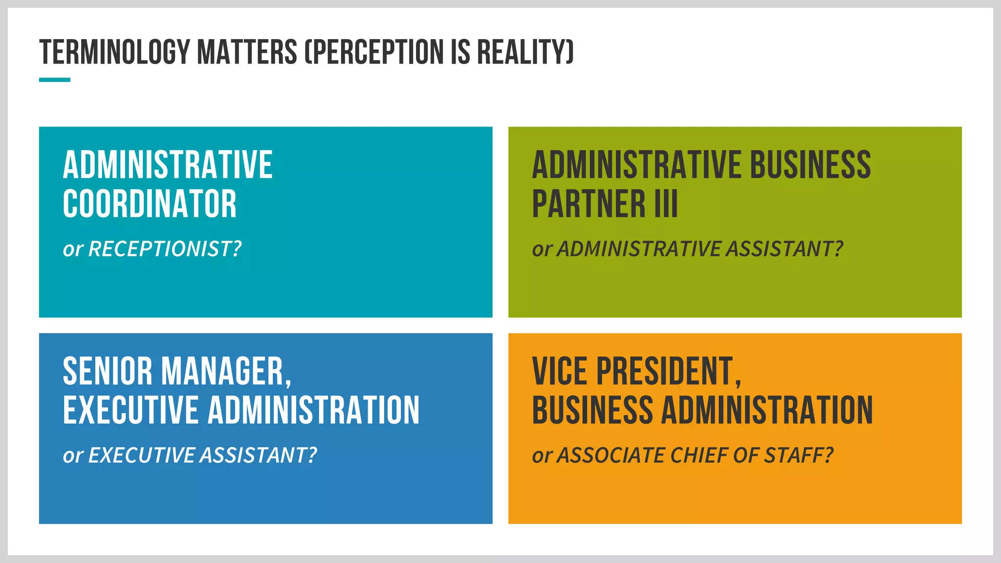 Administrative Title Recalibration Initiative (Evolved Career Pathing ...