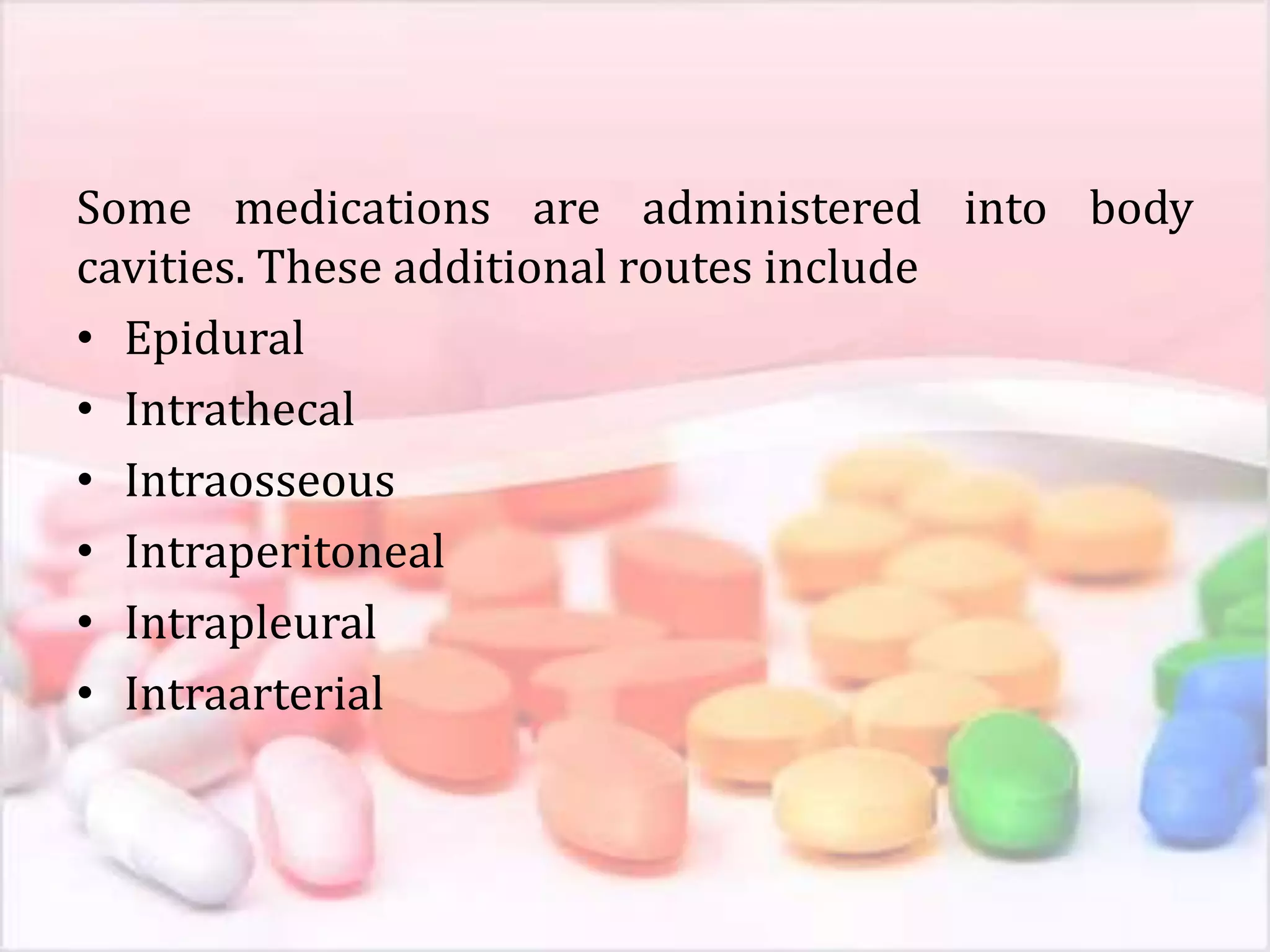 Administration of medications | PPTX