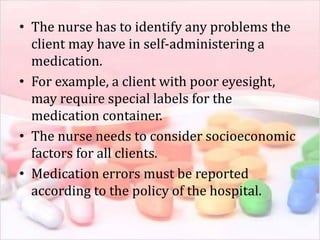 Administration of medications | PPTX