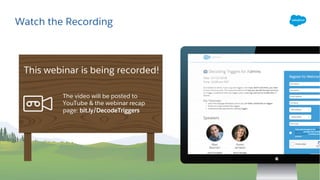 Decoding Triggers for Admins | PPT