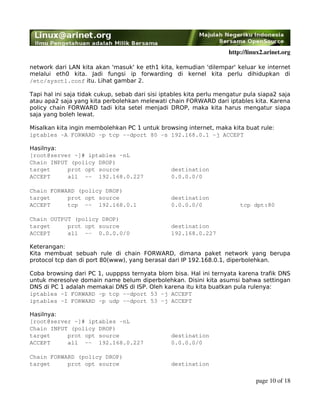 Adm iptables praktis | PDF