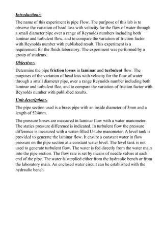 pipe friction for turbulent | PDF