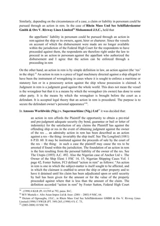 Admiralty jurisdiction in nigeria | DOC